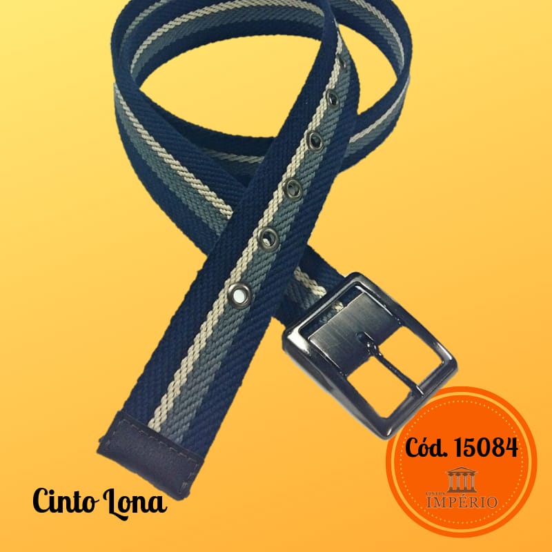 Lander - Ref: 15084 - Cinto Esporte Azul Royal/cinza